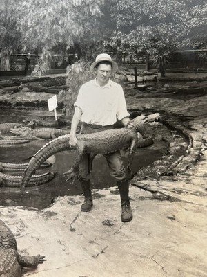 Vintage Alligator Farm 8x10 Photograph Miami Florida Press Photo Gator ...