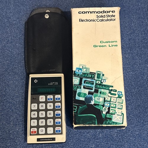 Vintage Commodore GL-989R Calculator wCase and Box | eBay