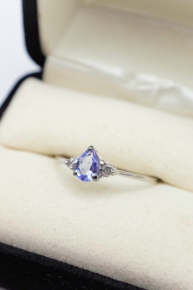Vintage John C. Rinker 10k Gold Tanzanite and Diamond Ring - Size 8 | eBay