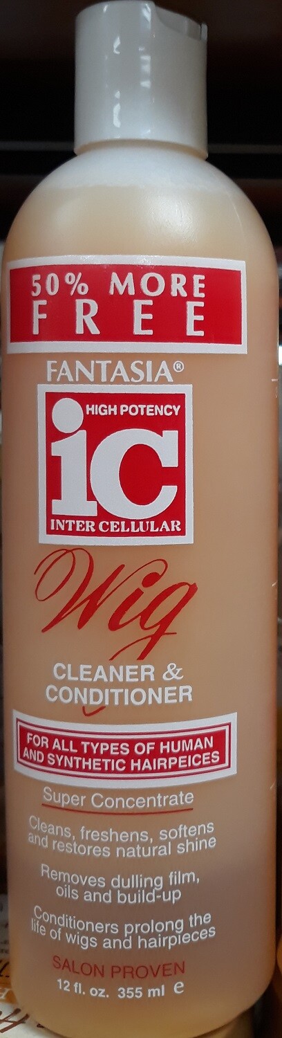 Fantasia Wig Cleaner & Conditoner 12 oz (Human & Synthetic wigs and ...