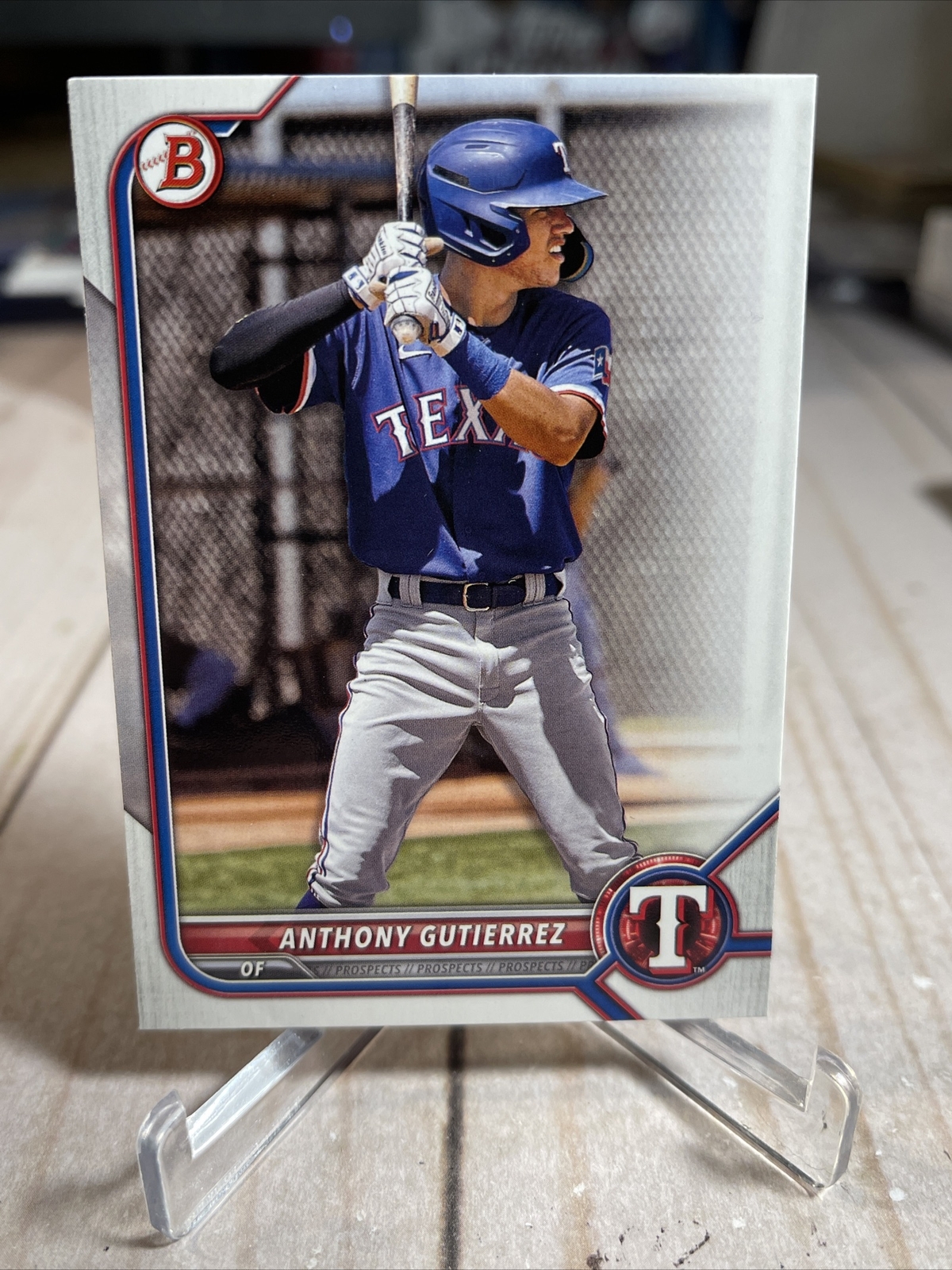 2022 Bowman Draft Prospect #BD-110 - Anthony Gutierrez - Texas Rangers ...