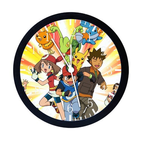 Pokemon Pikachu Wall Clock 12" Large Personalized option with adding ...