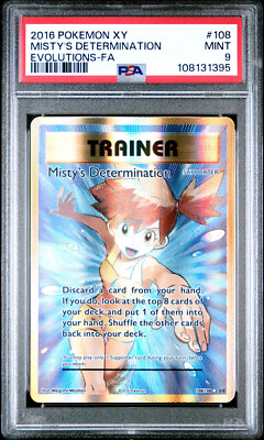 Misty's Determination - 108/108 - Full Art - Evolutions - PSA 9 ...