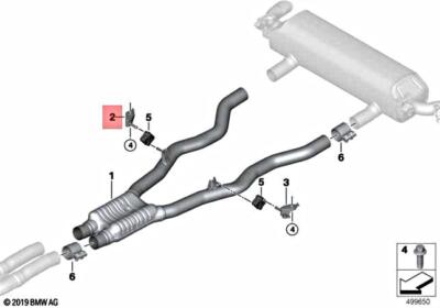 Genuine BMW ROLLS-ROYCE Alpina M5 Rear Silencer Bracket Front ...