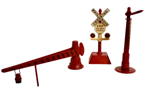 VINTAGE MARX O GAUGE PLASTICVILLE RAILROAD SEMAPHORE CROSSING SIGNAL ...