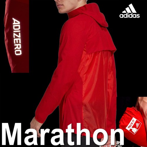 LIMITED ADIDAS ADIZERO MARATHON FULL ZIP JACKET HOODED RUNNING CHEST ...
