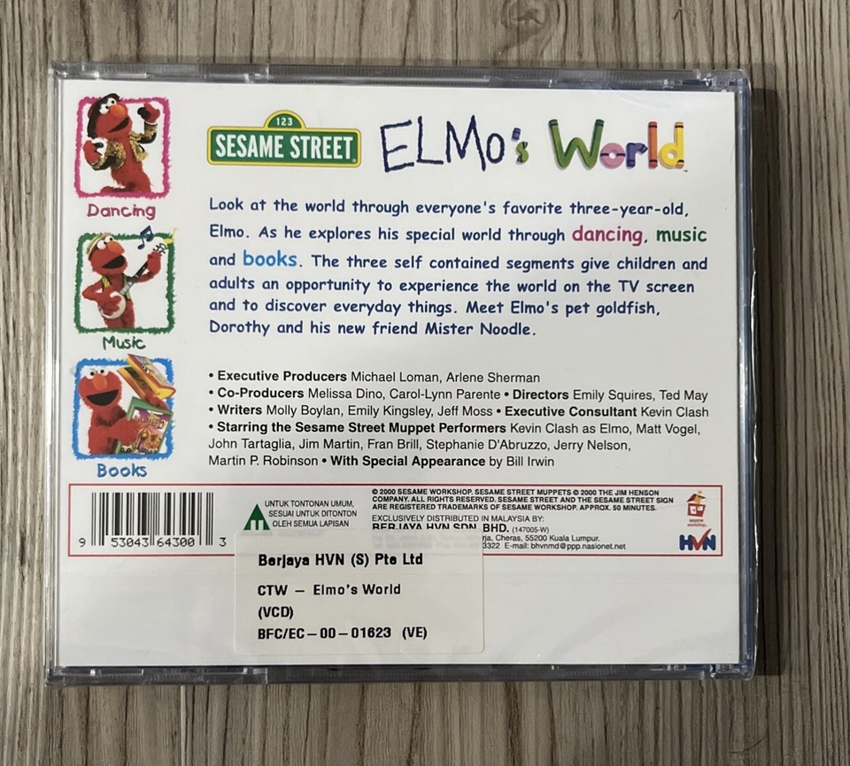 ELMO'S WORLD - DANCING, MUSIC, BOOKS NEW DVD 74645172095 | eBay
