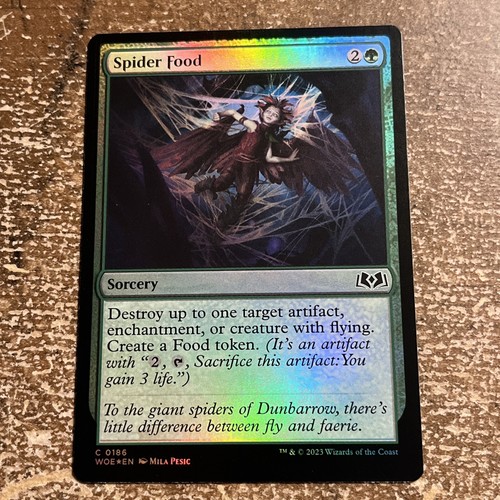 FOIL - MTG Spider Food 186 - Wilds of Eldraine | eBay