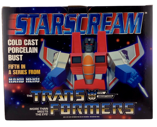 Transformers Starscream Cold Cast Porcelain Bust Figure Statue by Hard ...
