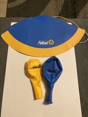Fallout 76 Rare Promo Balloon Balloons And Hat 2018 Rare Collectible ...