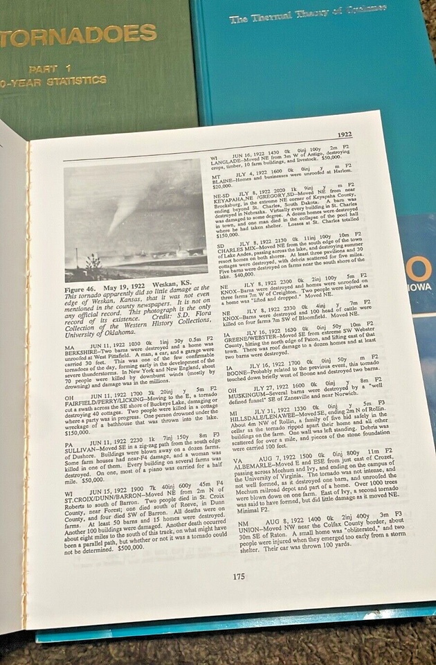 Significant Tornadoes 1680-1991 & 1992-1995 Thomas P. Grazulis Used | eBay