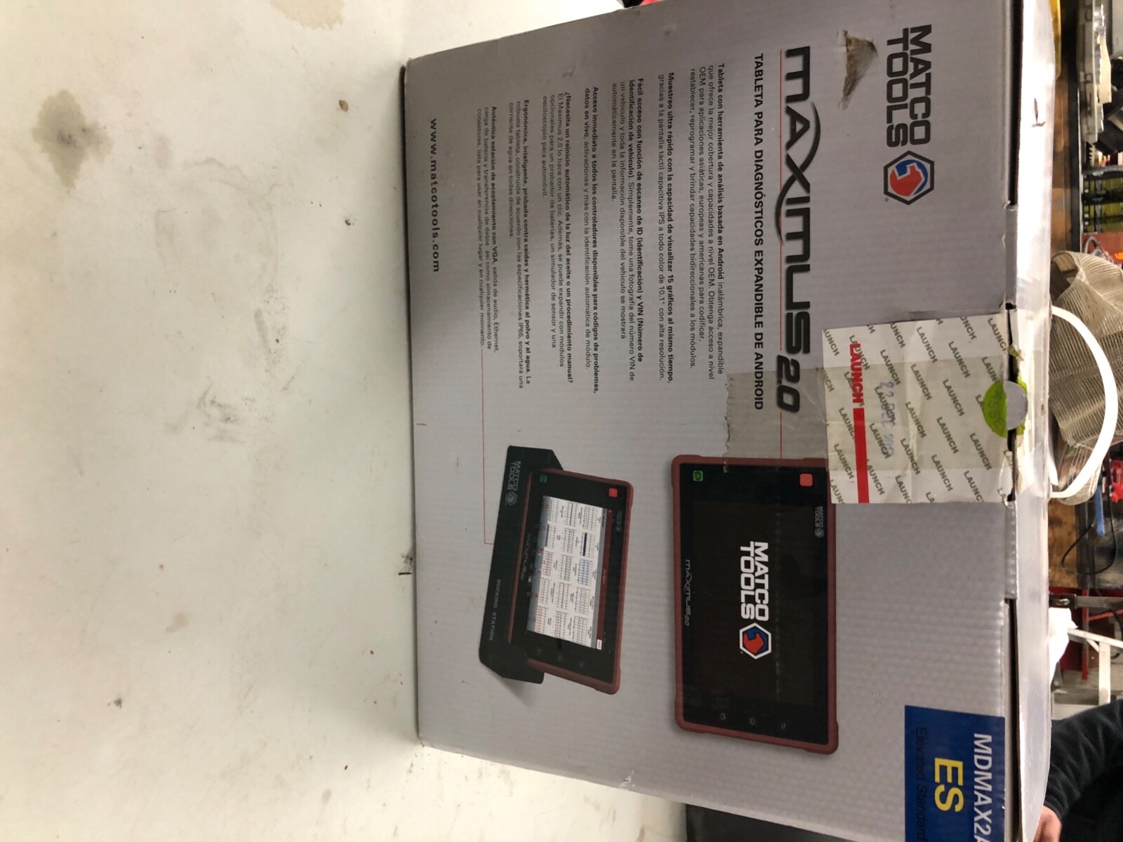 Matco Tools Maximus 2.0 MDMAX2A 10.1" Touchscreen Tablet Car Scan Tool ...