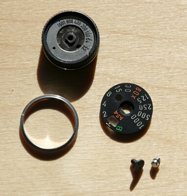 Pentax MX 35mm SLR Camera Parts: Shutter Speed/ASA Film Speed Dial ...