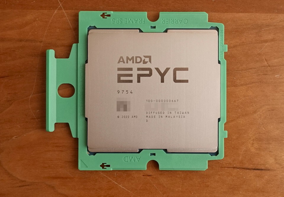 AMD EPYC Bergamo 9754 128-Core 2GHz CPU 100-000000667 9004 SP5 ZEN4 ...