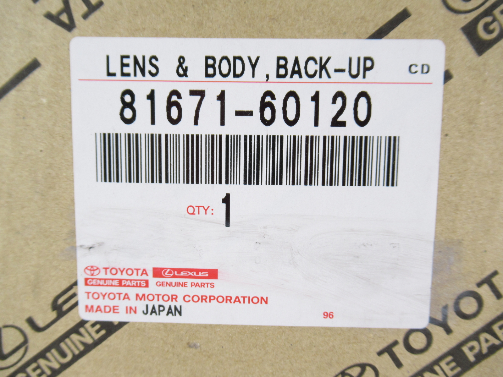 Genuine OEM Toyota Lexus 81671-60120 Passenger RH Tail Lamp Assy 2010 ...