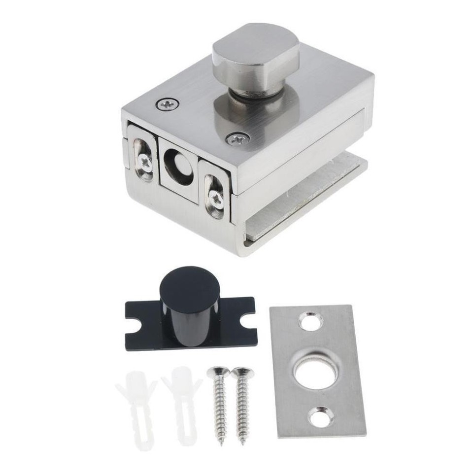 Durable Keyless Stainless Steel Glass Door Lock Anti- Security Lock Set ...