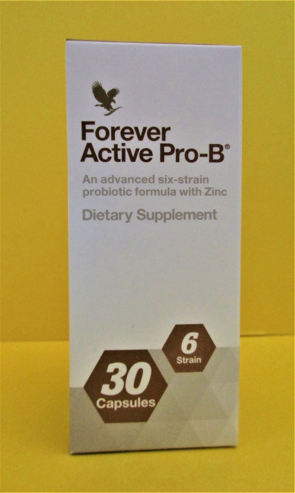Forever Active Pro-B Probiotics 6-Strains + Zinc Gut Health Kosher 8 ...