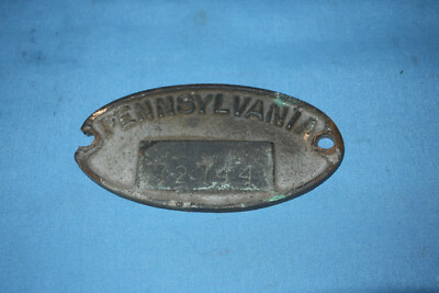 Vintage Cast Iron Pennsylvania Train Engine Name/Number Plate | eBay