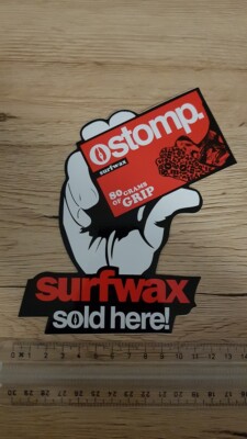 STOMP 80 GRAMS OF GRIP - Sticker / Decal - desk,car, wave, board, truck ...