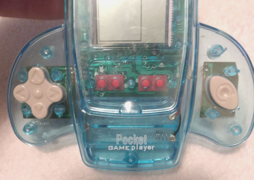 Pocket Game Player Hand Held Electronic Retro Ice Blue Portable Video ...