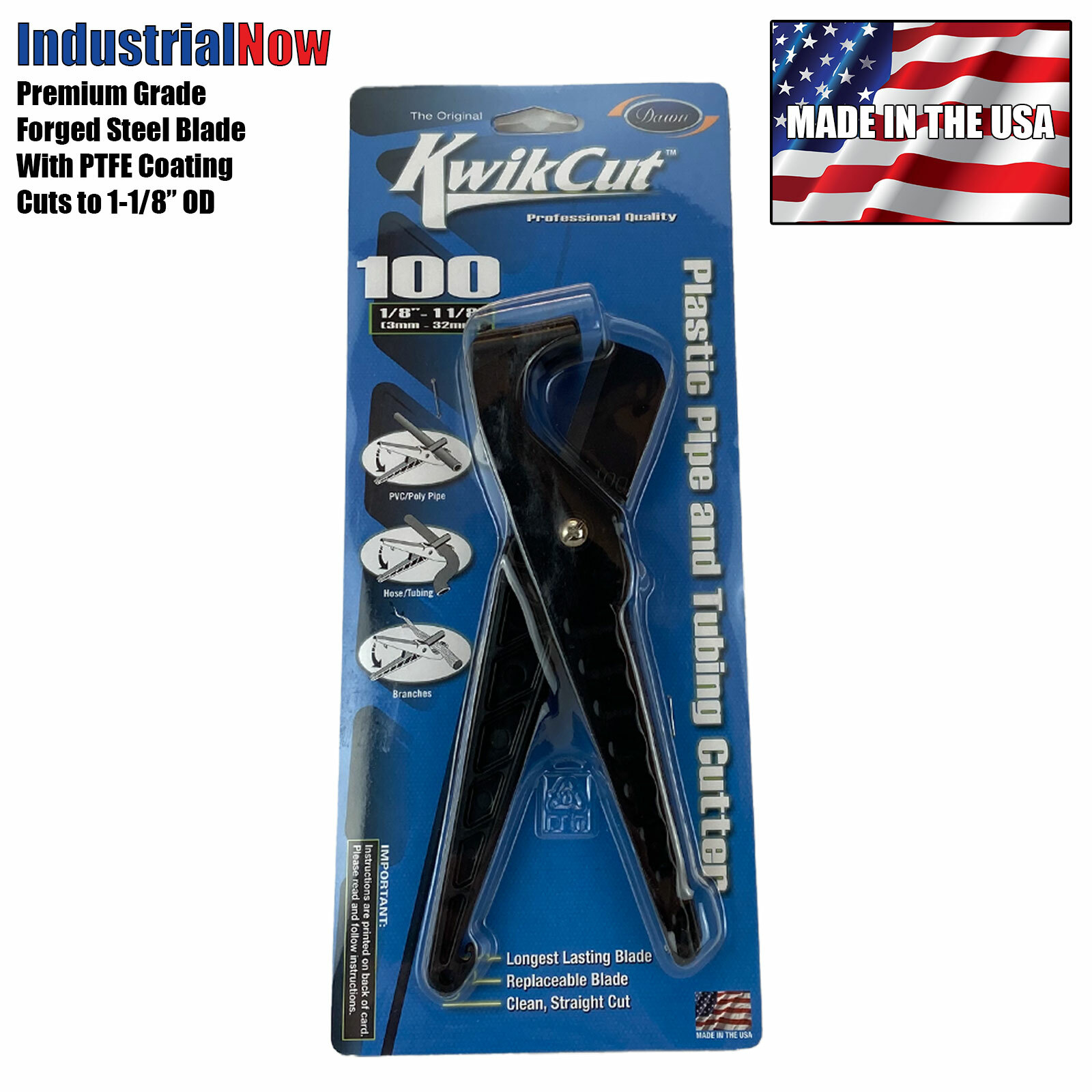 Dawn Industries - T100 Kwikcut, 1-1/8 OD Multi-Purpose Hose Cutter SEE ...