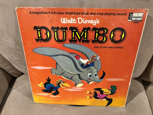 Walt Disney’s Dumbo Disneyland Record Songs & Music W/Full Color Book ...