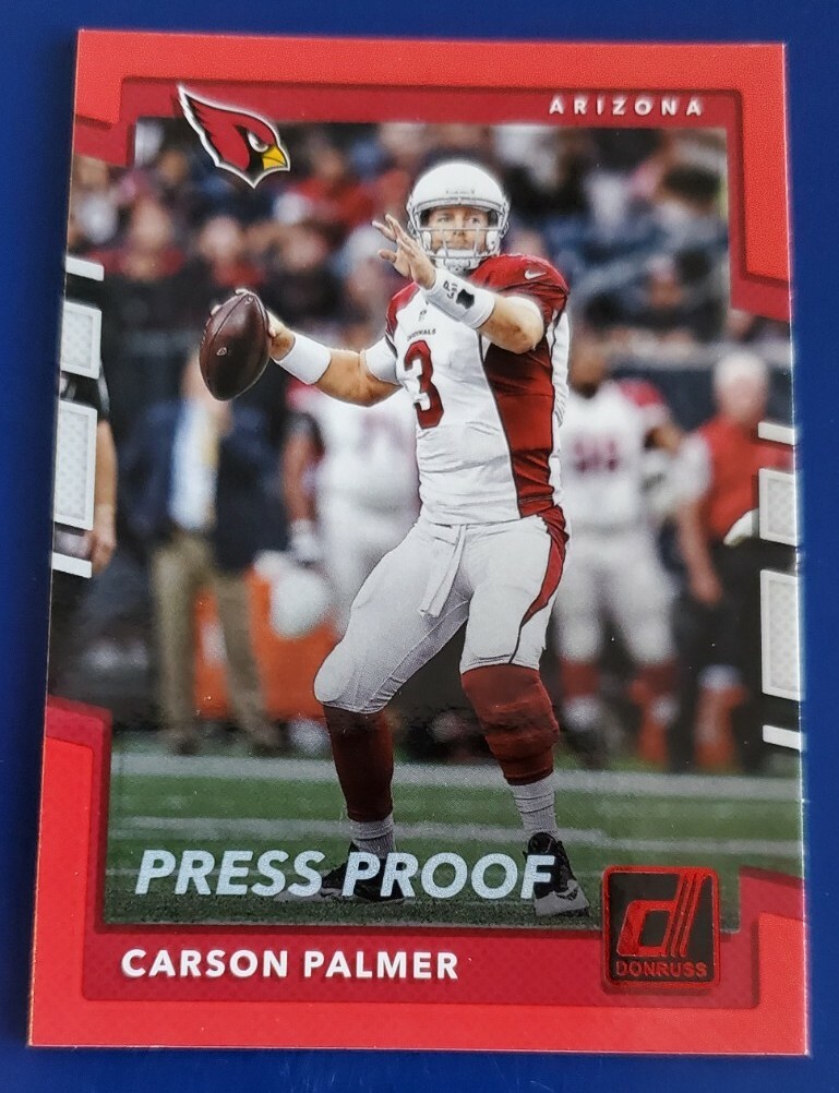 2017 Donruss Press Proof Red Carson Palmer Arizona Cardinals #67 | eBay