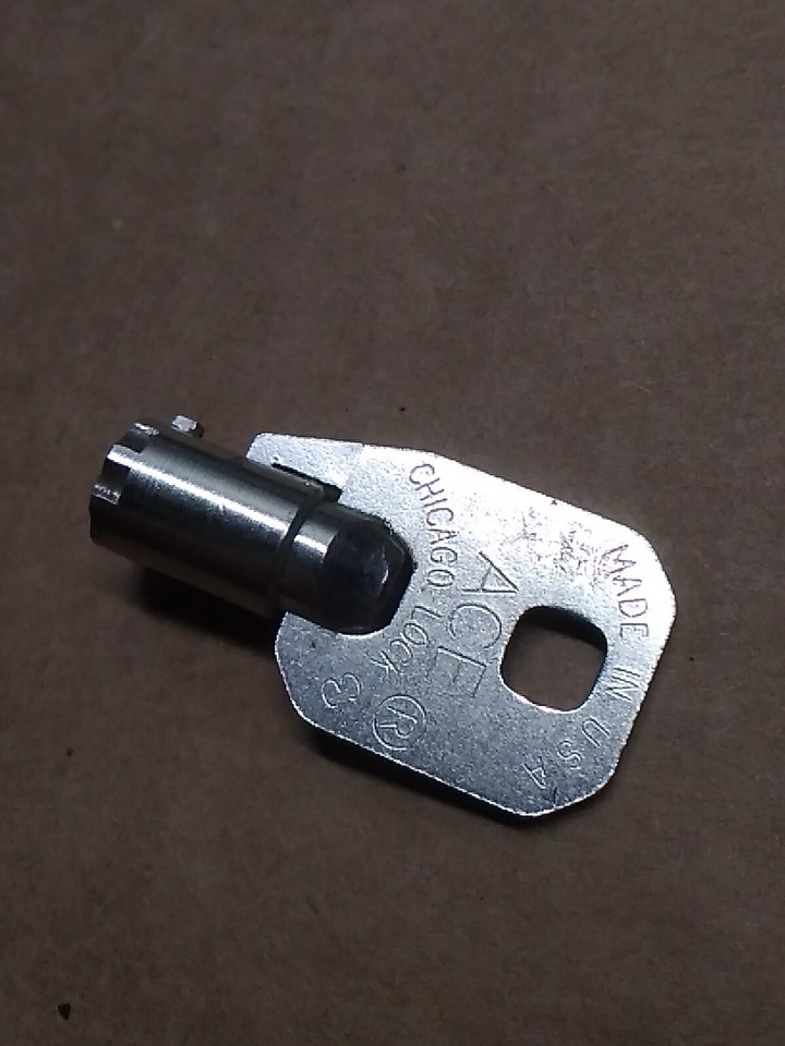 VENDING MACHINE SLOT TUBULAR BARREL KEY ACE CHICAGO # LHE695 LHE 695 | eBay