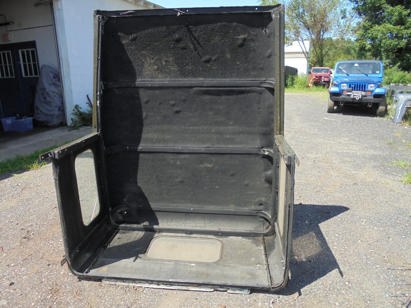 JEEP WILLYS CJ2A CJ3A M38 ARCTIC HARDTOP W/CORRECT WINDSHIELD FRAME W ...