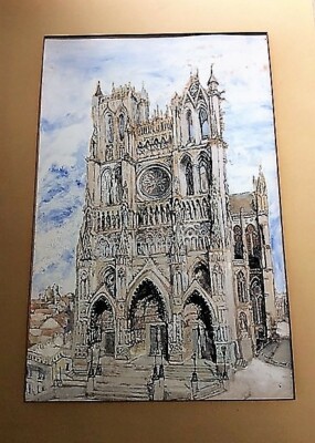CATHEDRAL of AMIENS, FRANCE SIGNED by MAX JACOB POET & PAINTER 1927 | eBay
