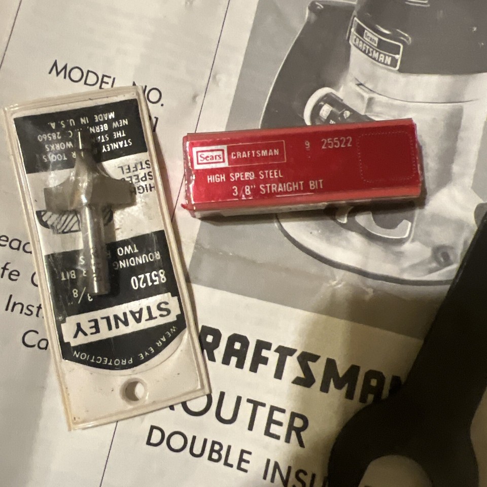 Vintage Sears Craftsman Heavy Duty Power Router 9-1738 with Original ...