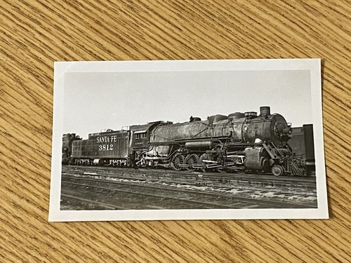 Santa Fe Railway Steam Engine Locomotive 3812 Vintage Photo ATSF | eBay