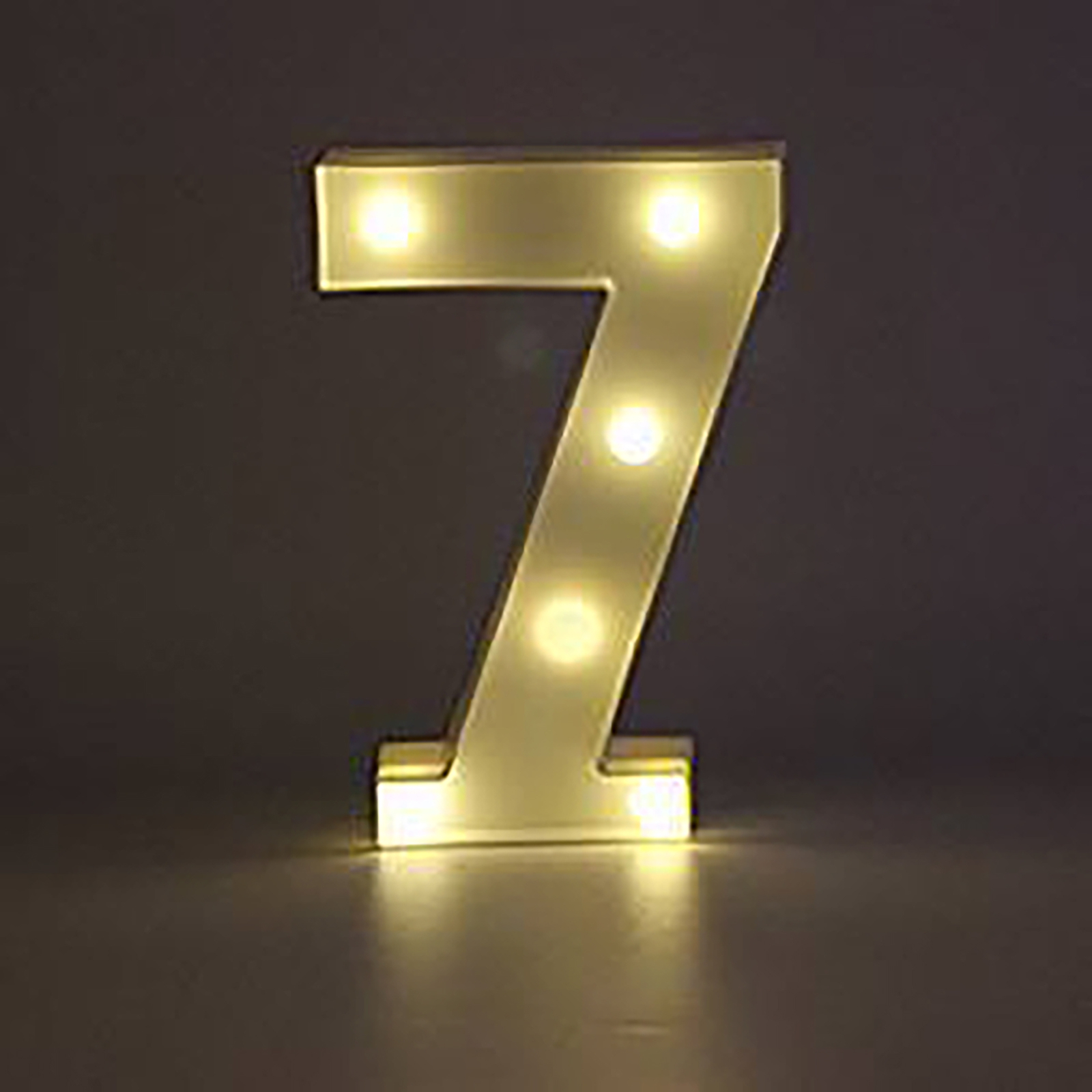 Large LED Light Up Alphabet Letters Plastic Numbers Standing Party ...