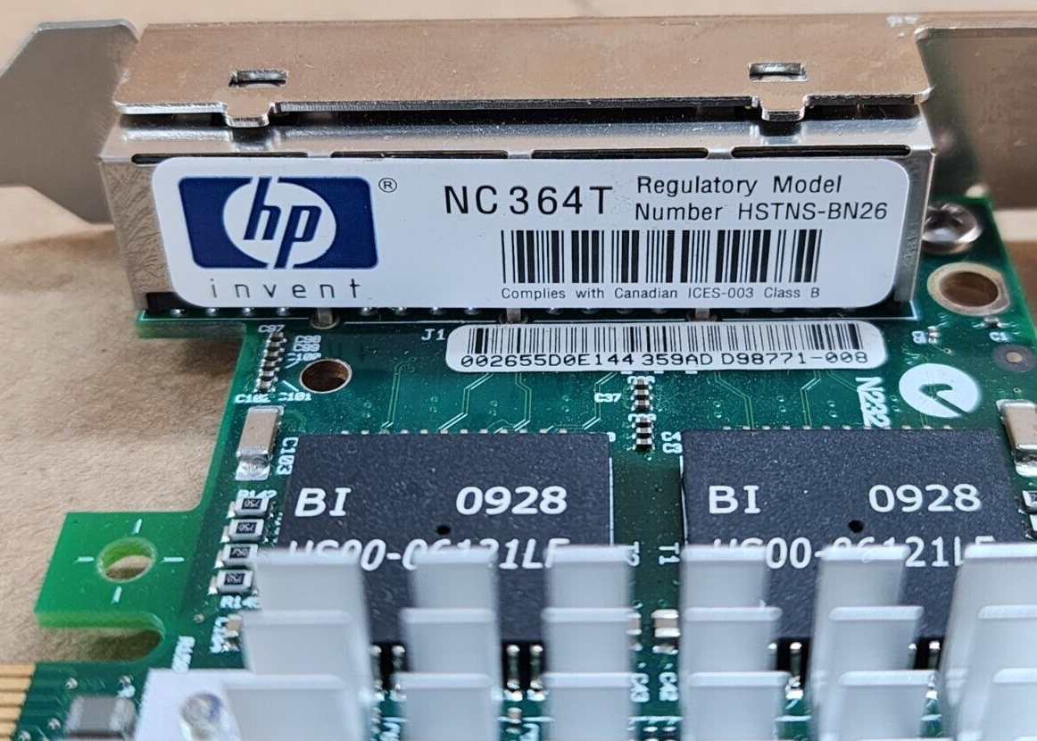 HP Quad Port Gigabit Server Adapter 436431-001 NC364T for sale online ...