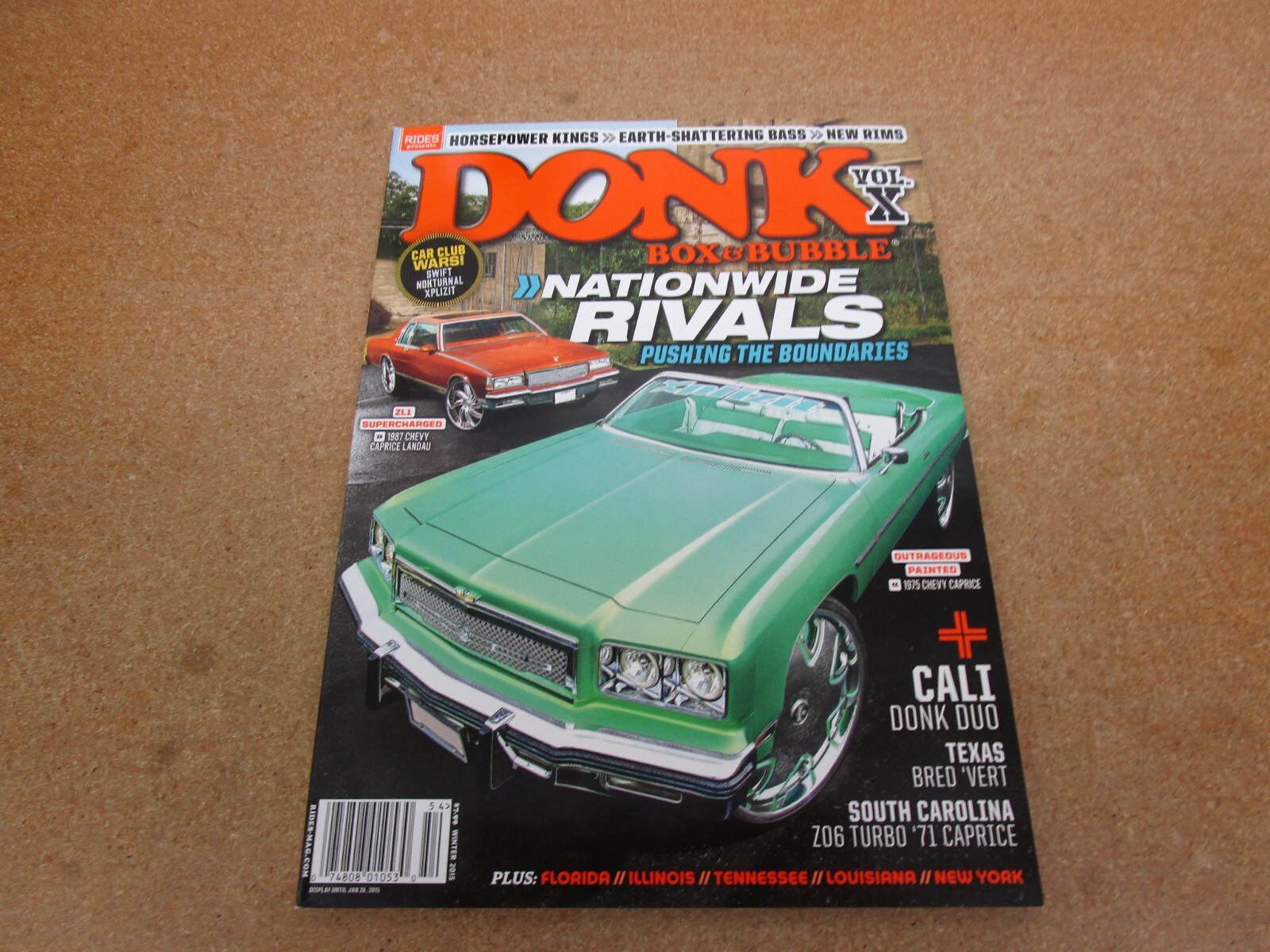 DONK BOX & BUBBLE Rides magazine 2014 car lowrider custom wheels ...