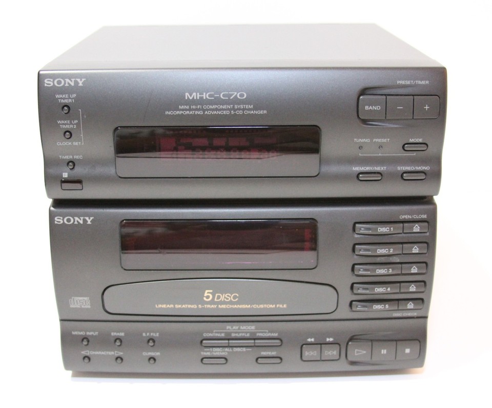 SONY MHC-C70 Mini Hi-Fi Component System Tuner/CD- PARTS ONLY- UNTESTED ...