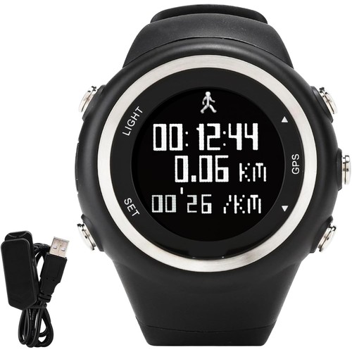 GPS Running Watch with Distance Pace Alarm and Calorie Counter and ...