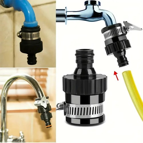 Quick Hose Universal Tap Connector Adapter Mixer Clamp Garden Kitchen ...