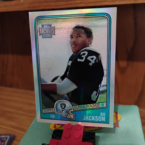 2001 Topps Archives Reserve Bo Jackson Rookie Reprint Refractor #10 ...