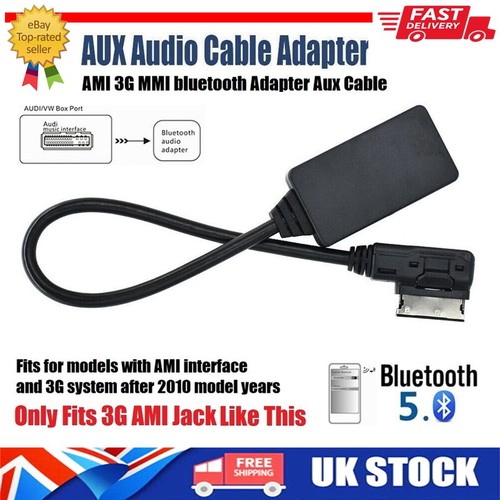 3G AMI Bluetooth 5.0 Music Interface AUX Audio Cable Adapter For Audi ...