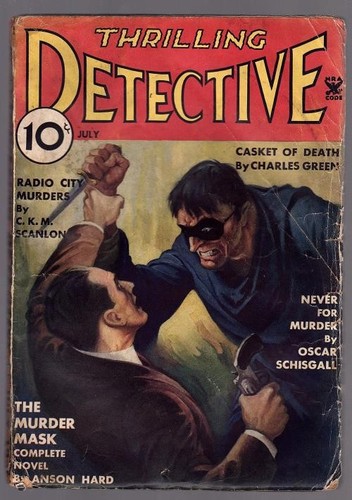 Thrilling Detective Jul 1935 Last App. of Green Ghost, McCulley - Pulp ...