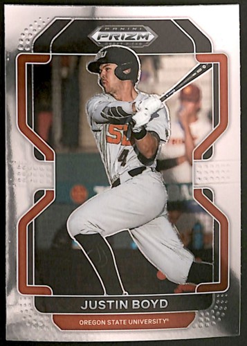 2022 Panini Prizm Draft Picks #PDP73 Justin Boyd Rookie Oregon State ...