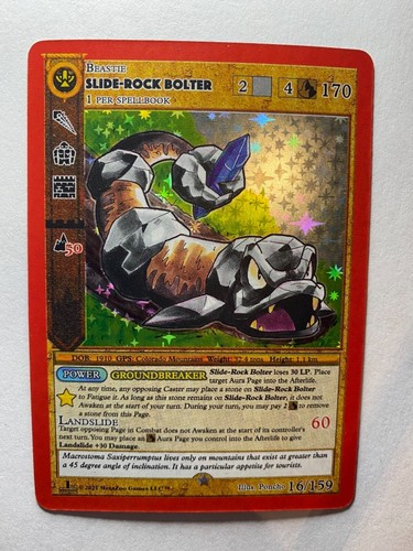 Metazoo Cryptid Nation 1st Edition Slide-Rock Bolter 16/159 Full Holo ...