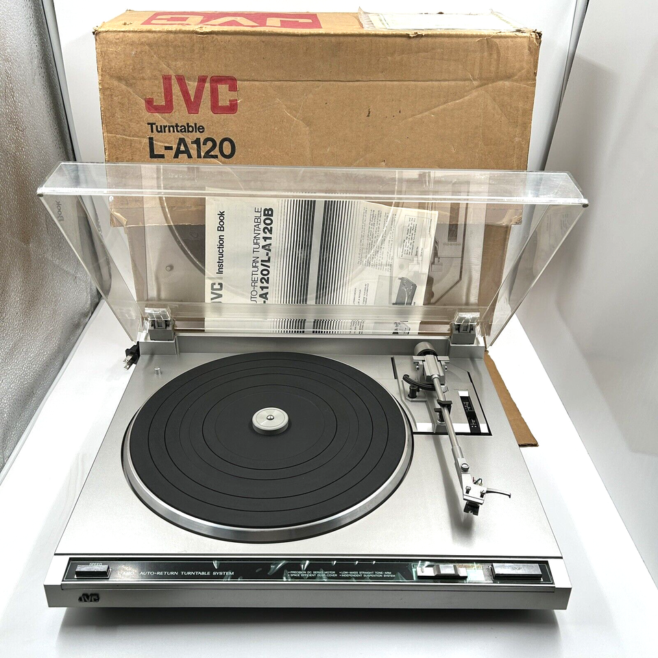 VINTAGE JVC MODEL L-A120 TURNTABLE System Auto Return With Box Untested ...