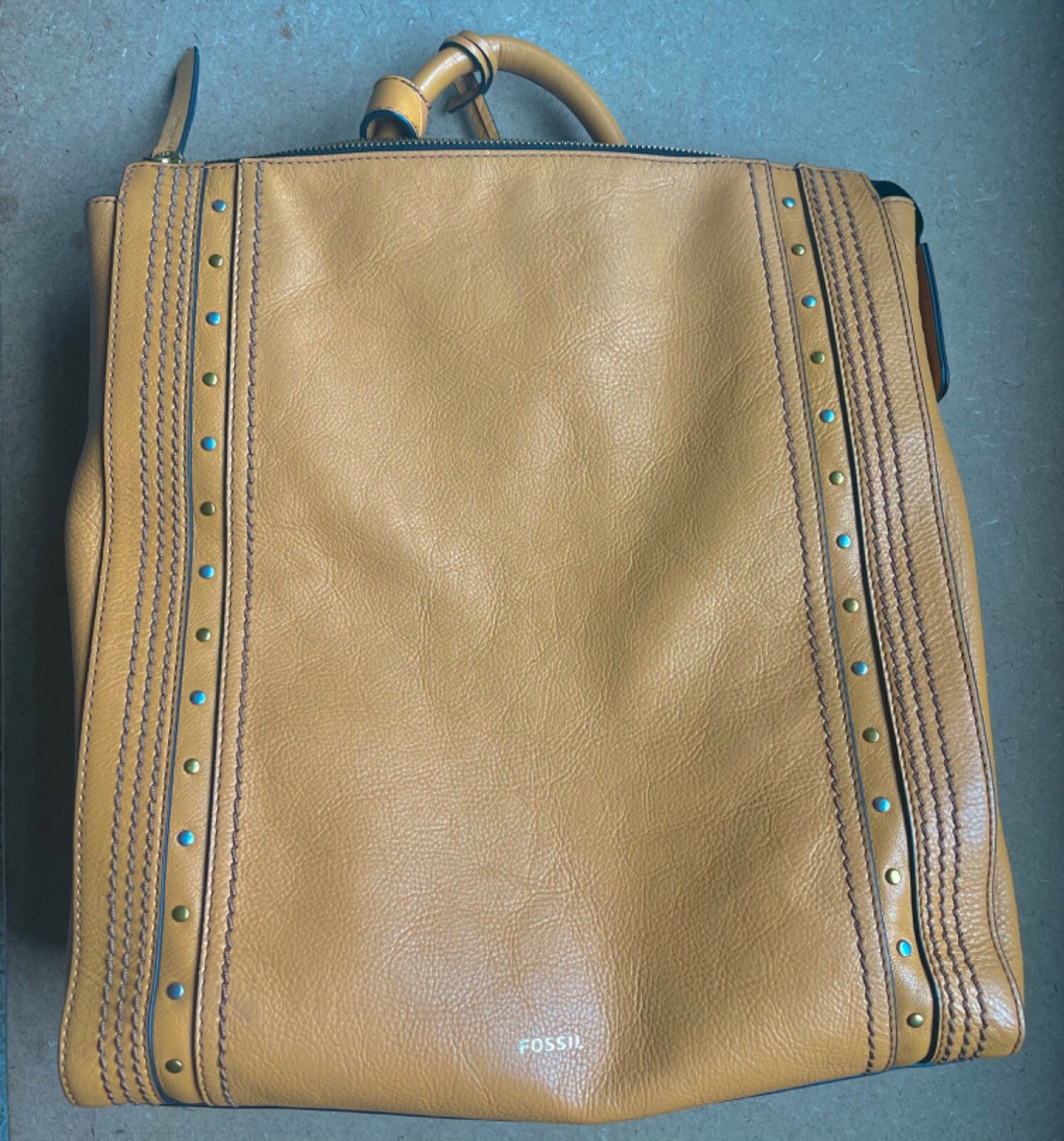 Fossil Parker Convertible Backpack- Camel - Gem