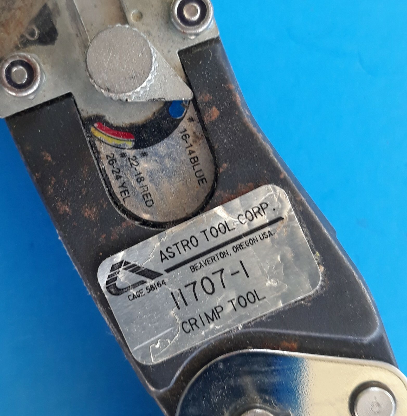 Astro Tool Corp Crimper Crimp Tool 11707-1 (MS90413-1A) | eBay