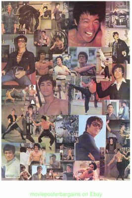 BRUCE LEE 1975 ORIGINAL HUGE COLLAGE POSTER OSP- RARE ! | eBay