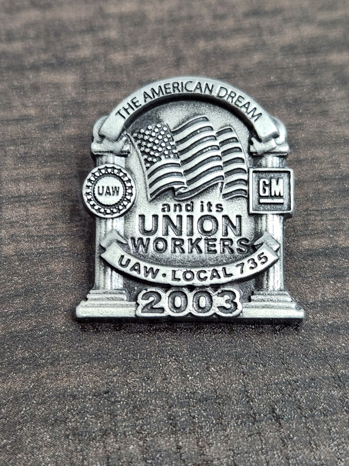 UAW Union Workers GM 2003 pin Lapel pin | eBay