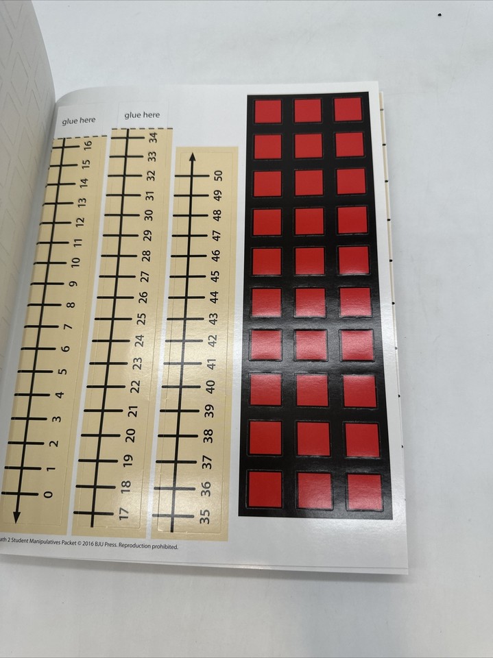 BJU Math 2 Student Manipulatives Packet, Bob Jones 2nd Grade (4th ...