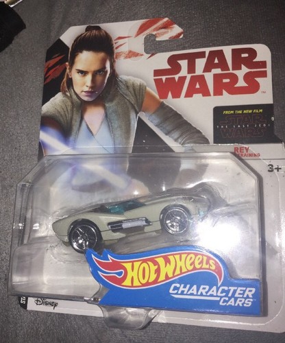 Star Wars Character Cars Rey Jedi Training Die-Cast Hot Wheels The Last ...